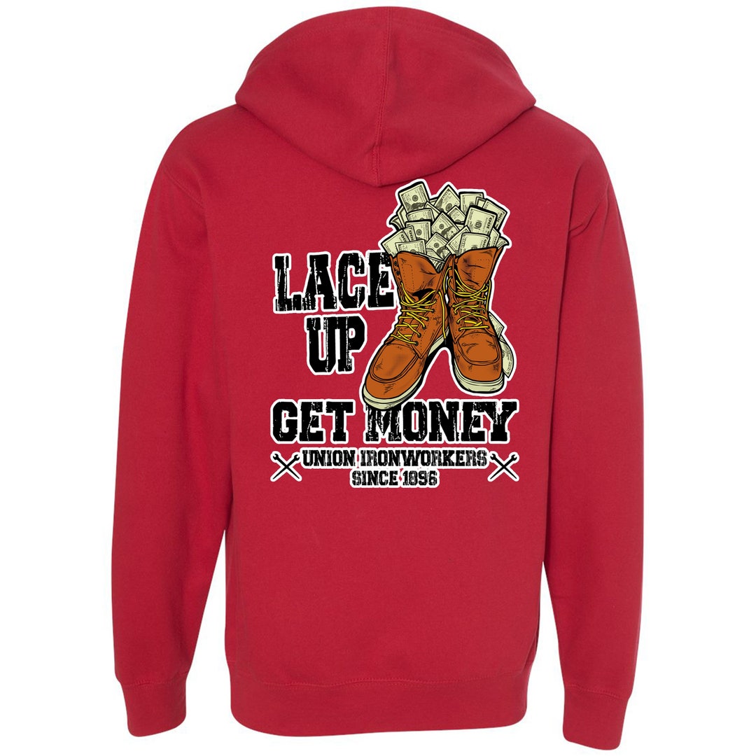 Ironworker Pullover Hoodie Blue Collar Ironworker Husband Dad Gift ...