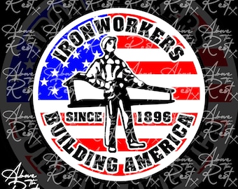 Ironworker Sticker Union Ironworker Sticker Rodbuster Sticker Welding ...