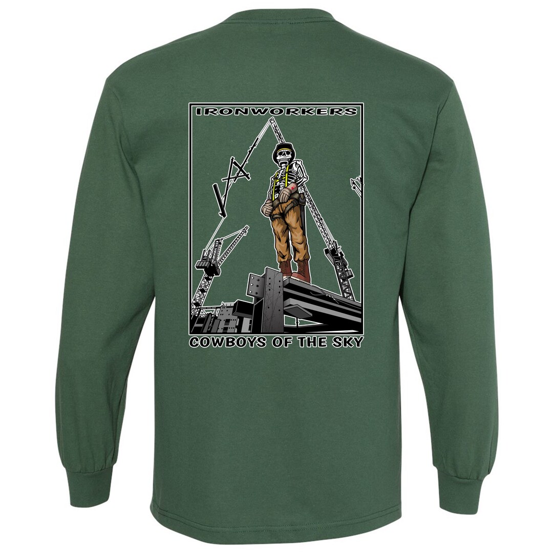 Ironworker Long Sleeve | Union Ironworker T-shirt | Welding T-shirt ...