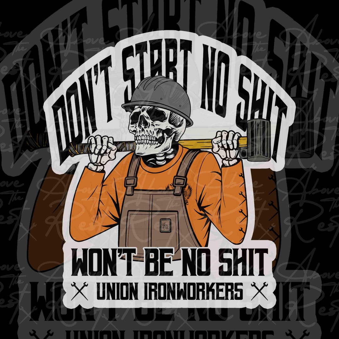 Ironworker Sticker | Union Ironworker Sticker | Rodbuster Sticker ...