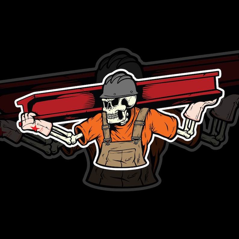 Ironworker Sticker Union Ironworker Sticker Rodbuster - Etsy