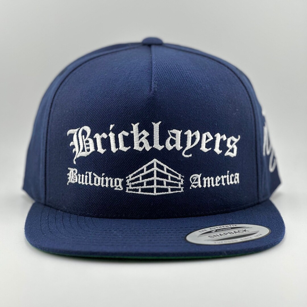 Bricklayers Snapback Hat | Masons Hat | Blue Collar Hat | Bricklayers ...