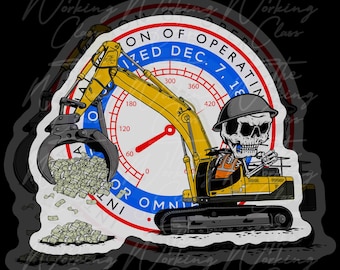 Operator Sticker Heavy Equipment Operator Sticker Union Operator ...