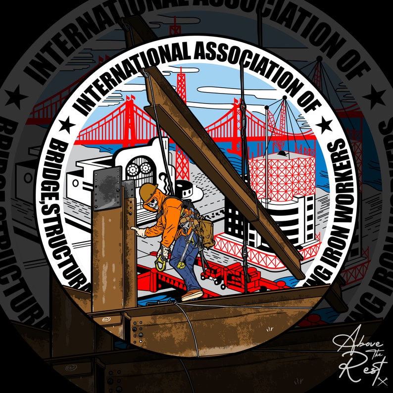 Ironworker Sticker Union Ironworker Sticker Rodbuster - Etsy