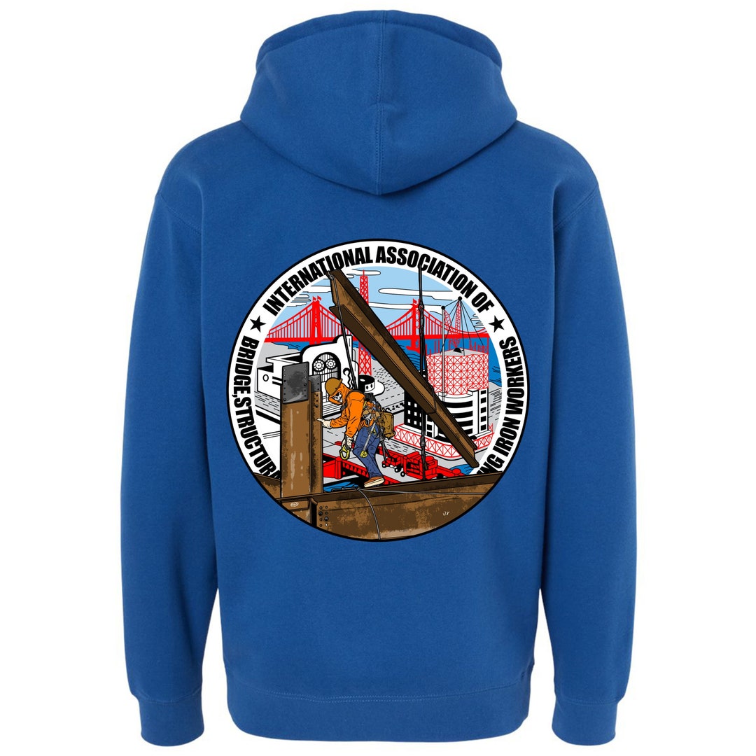 Ironworker Pullover Hoodie | Blue Collar | Ironworker Husband | Dad ...