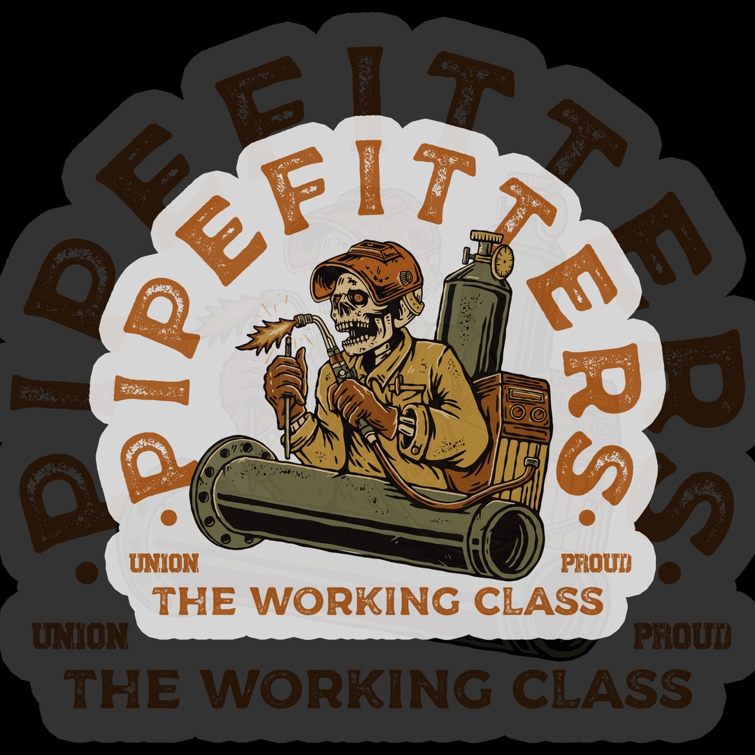 Pipefitter Sticker | Union Pipefitter Sticker | Pipefitter Gear ...