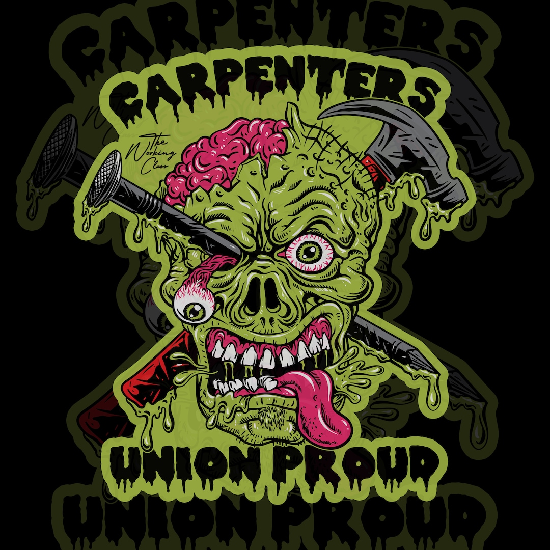 Union Carpenters Sticker | Carpenter Sticker | Blue Collar Sticker ...