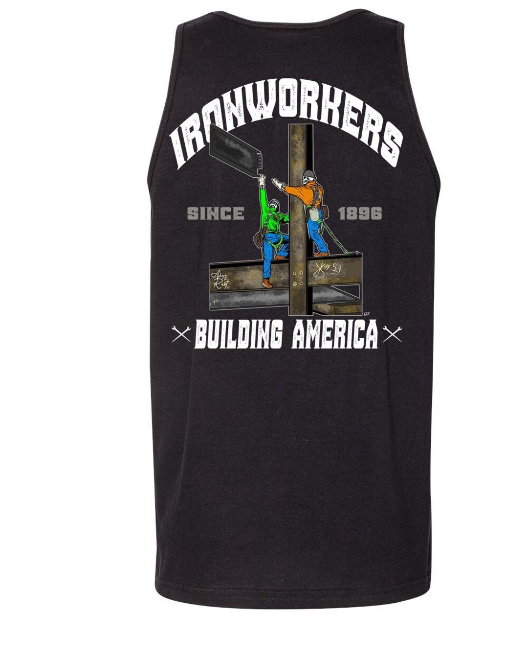 Ironworker Tank Top | Union Ironworker T-shirt | Welding T-shirt ...