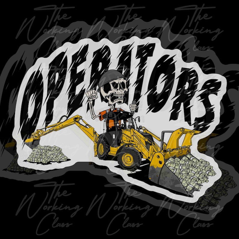 Operator Sticker Heavy Equipment Operator Sticker Union Operator ...