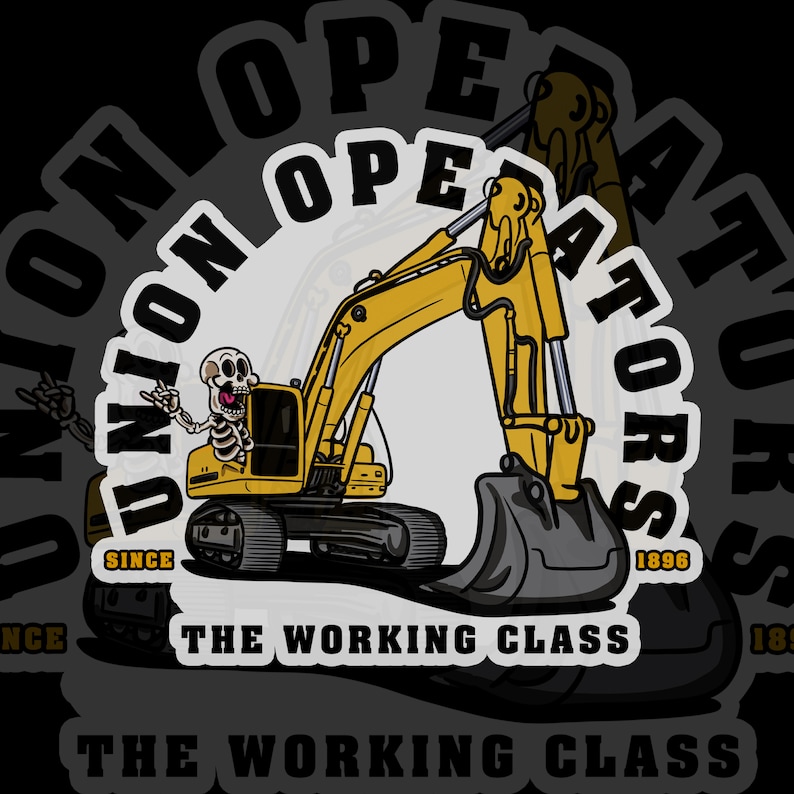 Operator Sticker Heavy Equipment Operator Sticker Union - Etsy