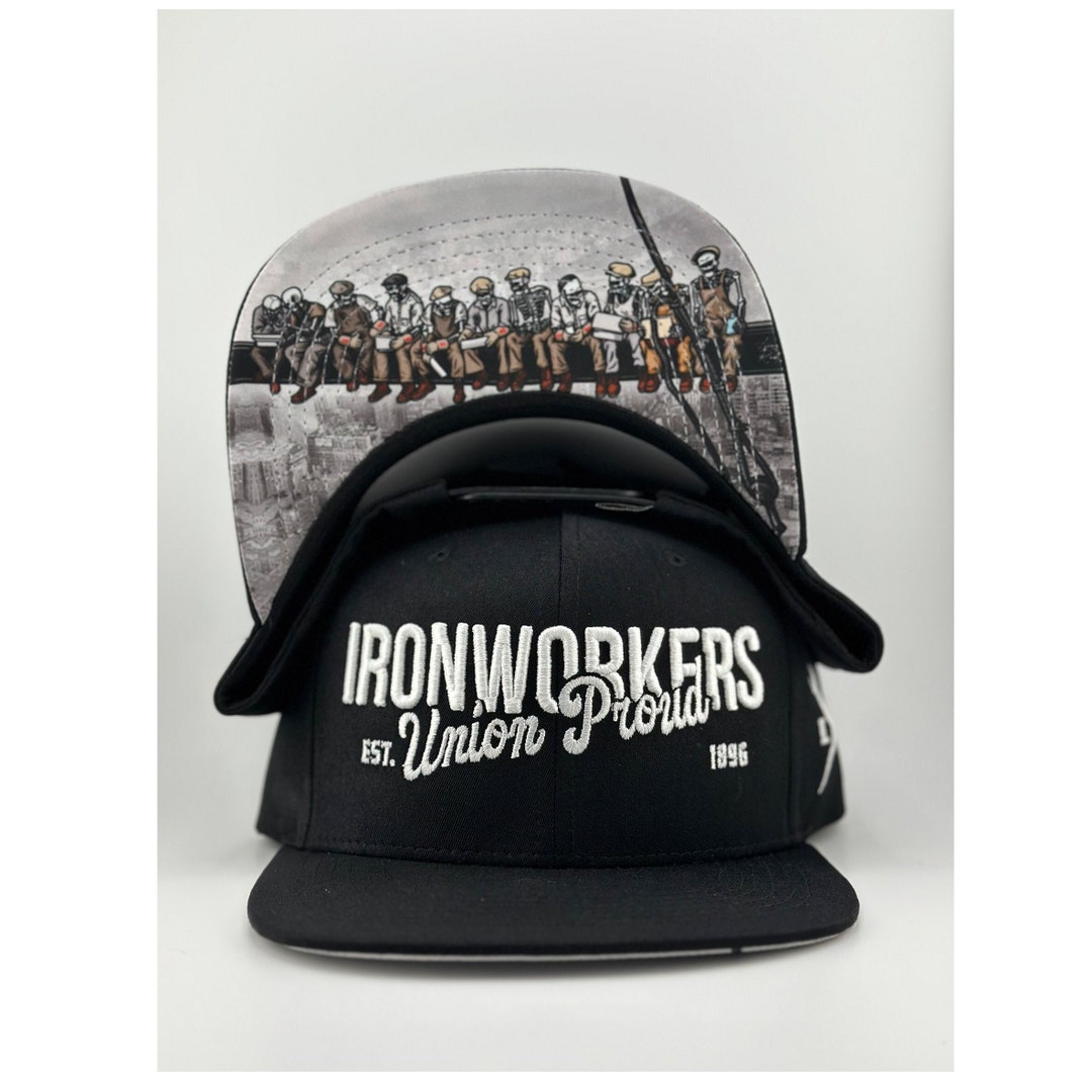 Ironworker Snapback Hat Union Ironworker Gear Ironworker Apparel Blue ...