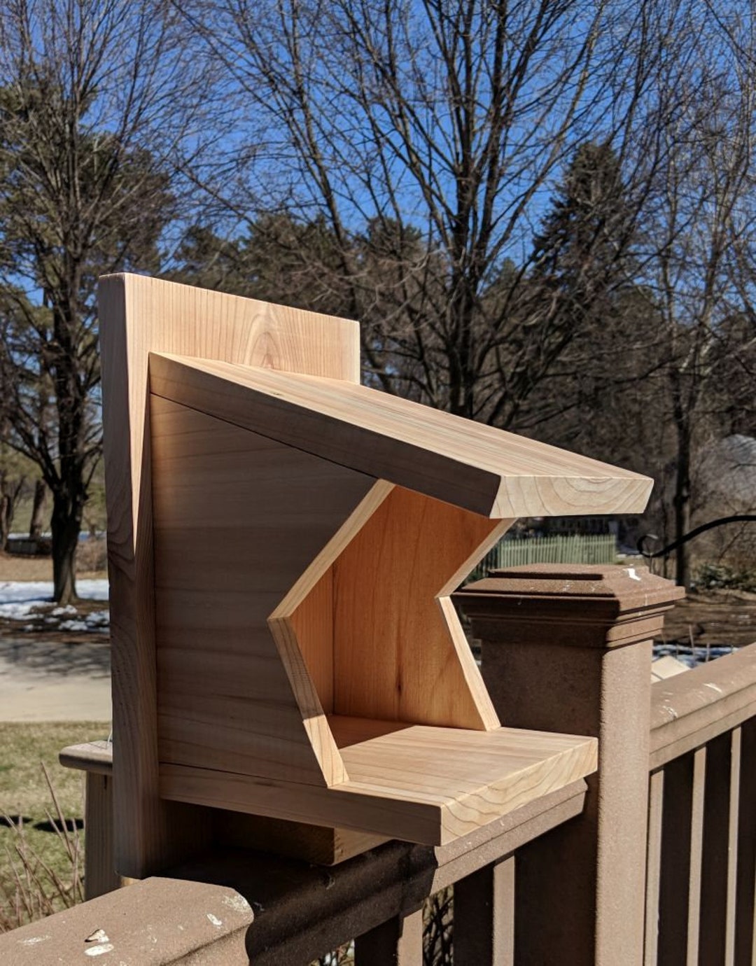 Cedar Nesting Shelf for American Robin, Barn Swallow, Eastern and Say's ...