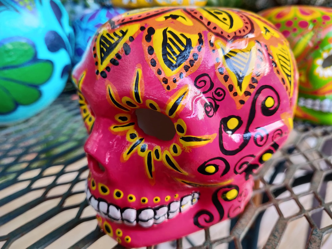 Day of the Dead Skull Hand Painted Sugar Skull Sugar Skull - Etsy