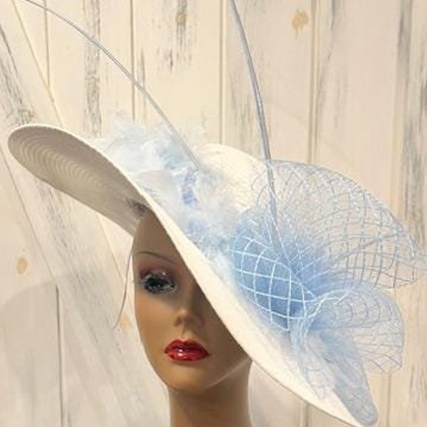 Light Blue Derby Hat - Etsy