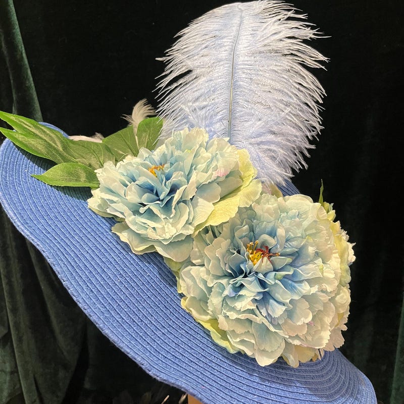 Light Blue Derby Hat - Etsy