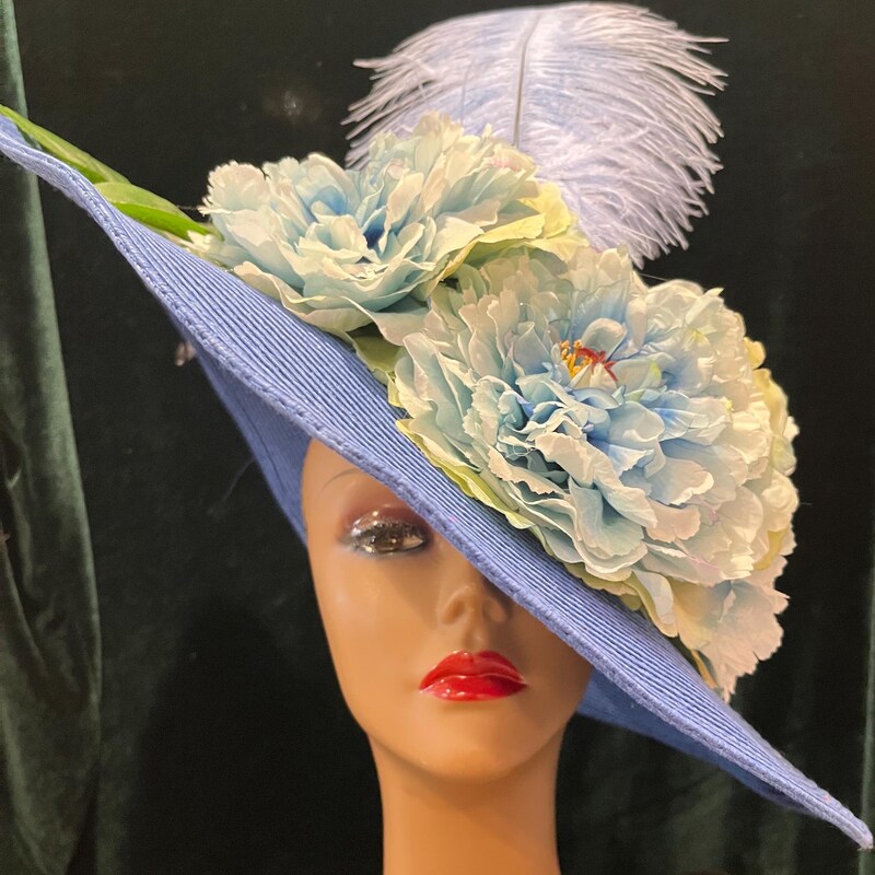 Light Blue Derby Hat - Etsy