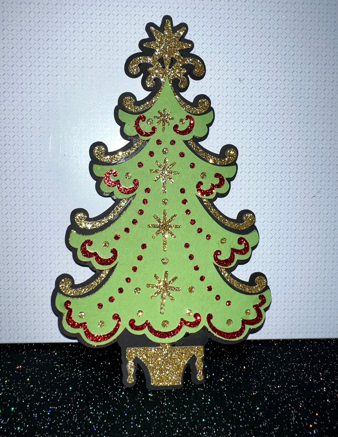 Scrapbooking Die Cut. Christmas Tree, Scrapbooking Embellishment ...