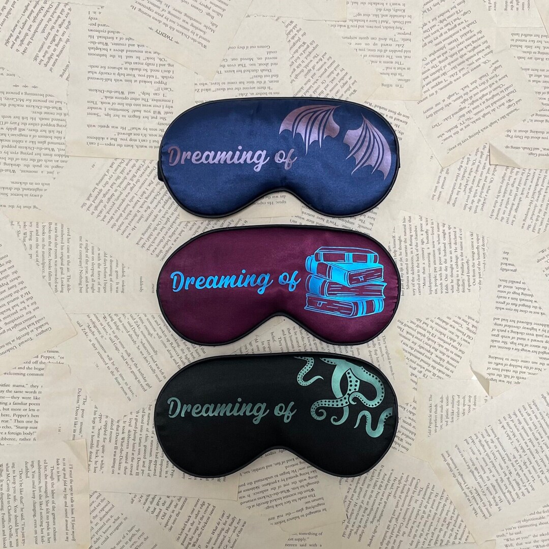 Silk Sleep Eye Mask - Dreaming Of... - Etsy
