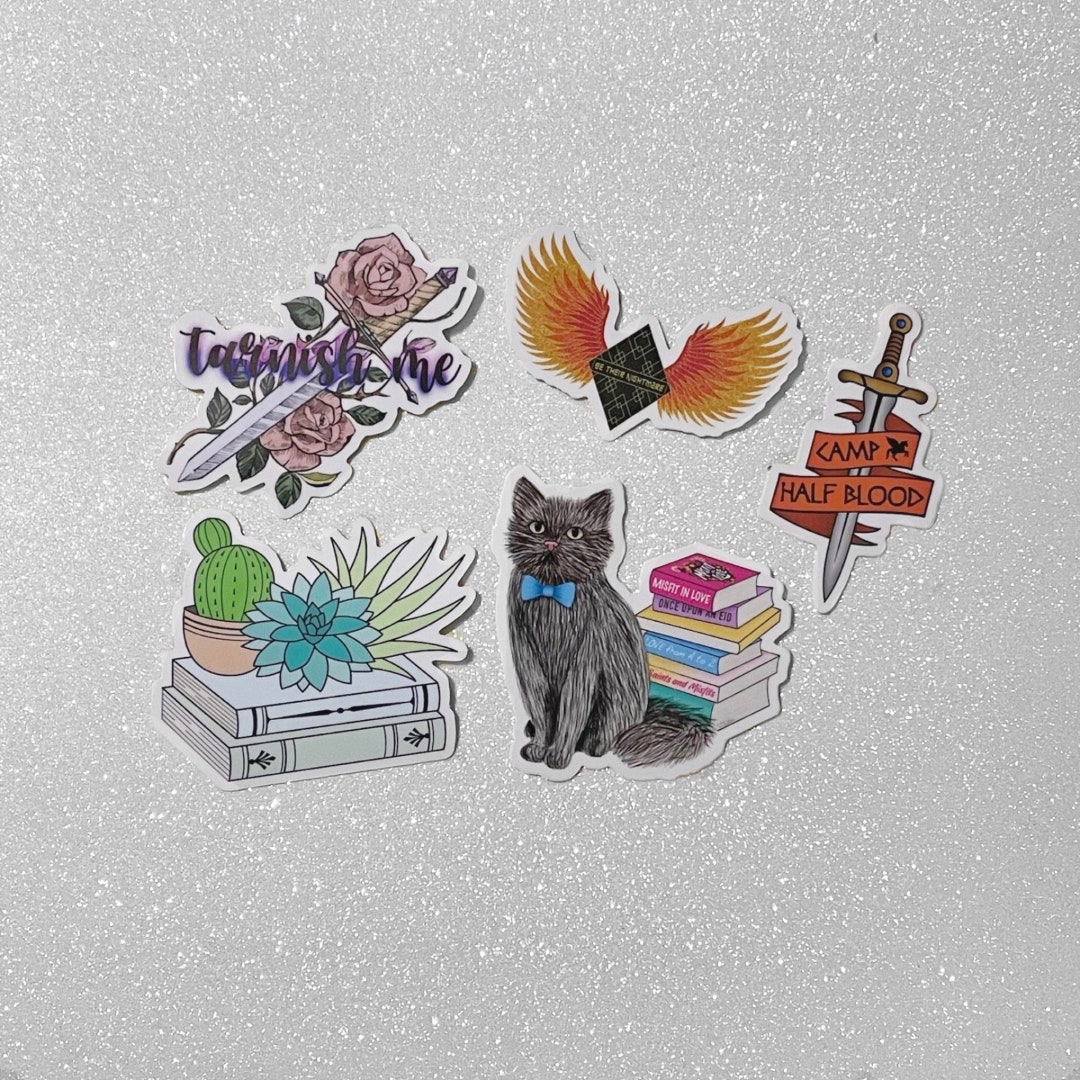 Vinyl Stickers Various Bookish Designs - Etsy