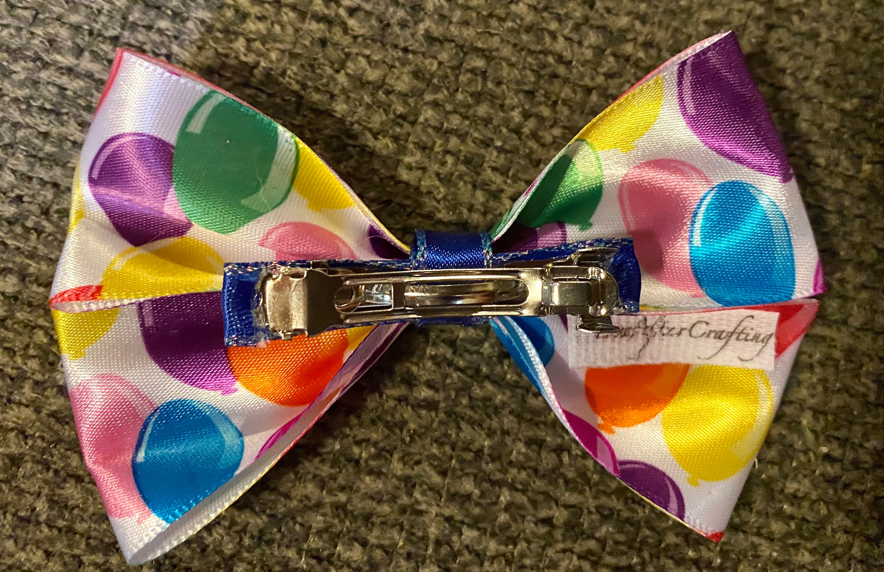 Balloon Ribbon Bow Barrette - Etsy