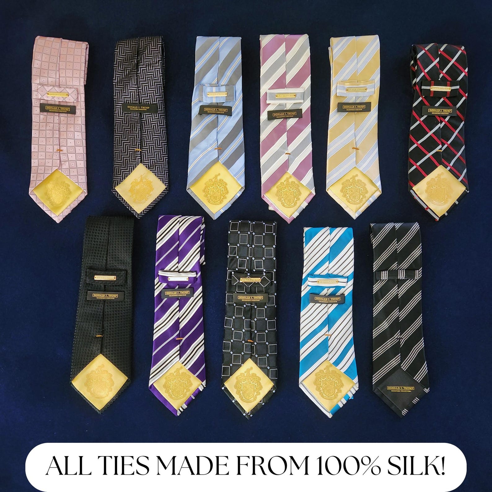 Donald J. Trump Signature Collection Men's Silk Power Ties, Choose From ...