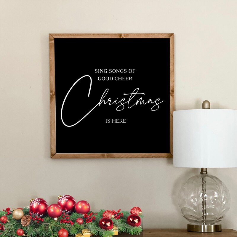 Christmas Carol Sign - Etsy