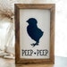 Peep Peep Chick Sign, Easter Sign, Baby Chick Sign, Spring Sign, Spring ...