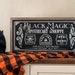 Black Magic Sign, Apothecary Sign, Halloween Decor, Witches Brew, Magic ...