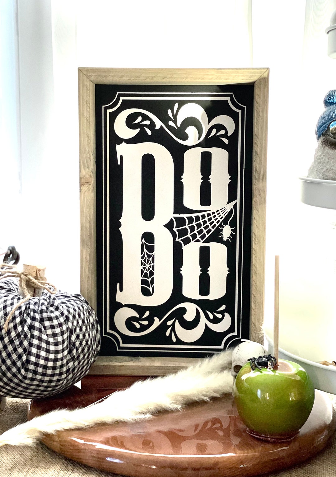 Boo Sign, Vintage Halloween Sign, Halloween Decor, Fall Signs, Fall ...