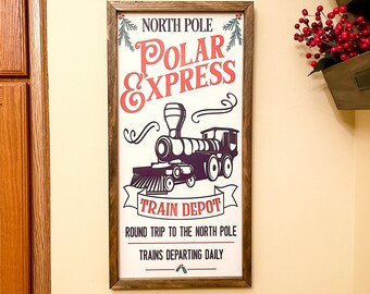 Polar Express Train Sign - Etsy