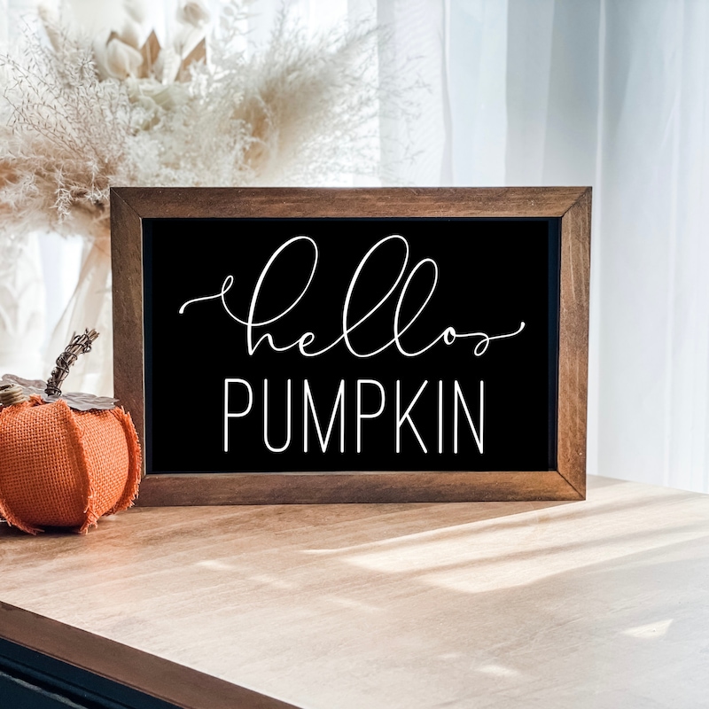 Pumpkin Sign - Etsy