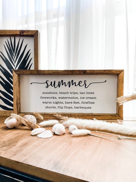 Summer List Sign Summer Decor Summer Sign Beach House Decor - Etsy