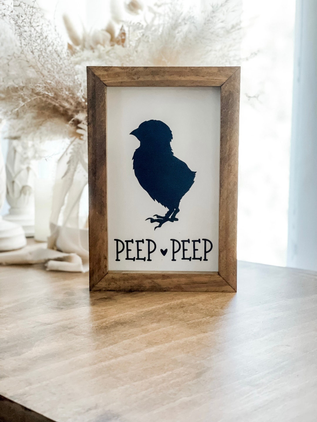 Peep Peep Chick Sign, Easter Sign, Baby Chick Sign, Spring Sign, Spring ...