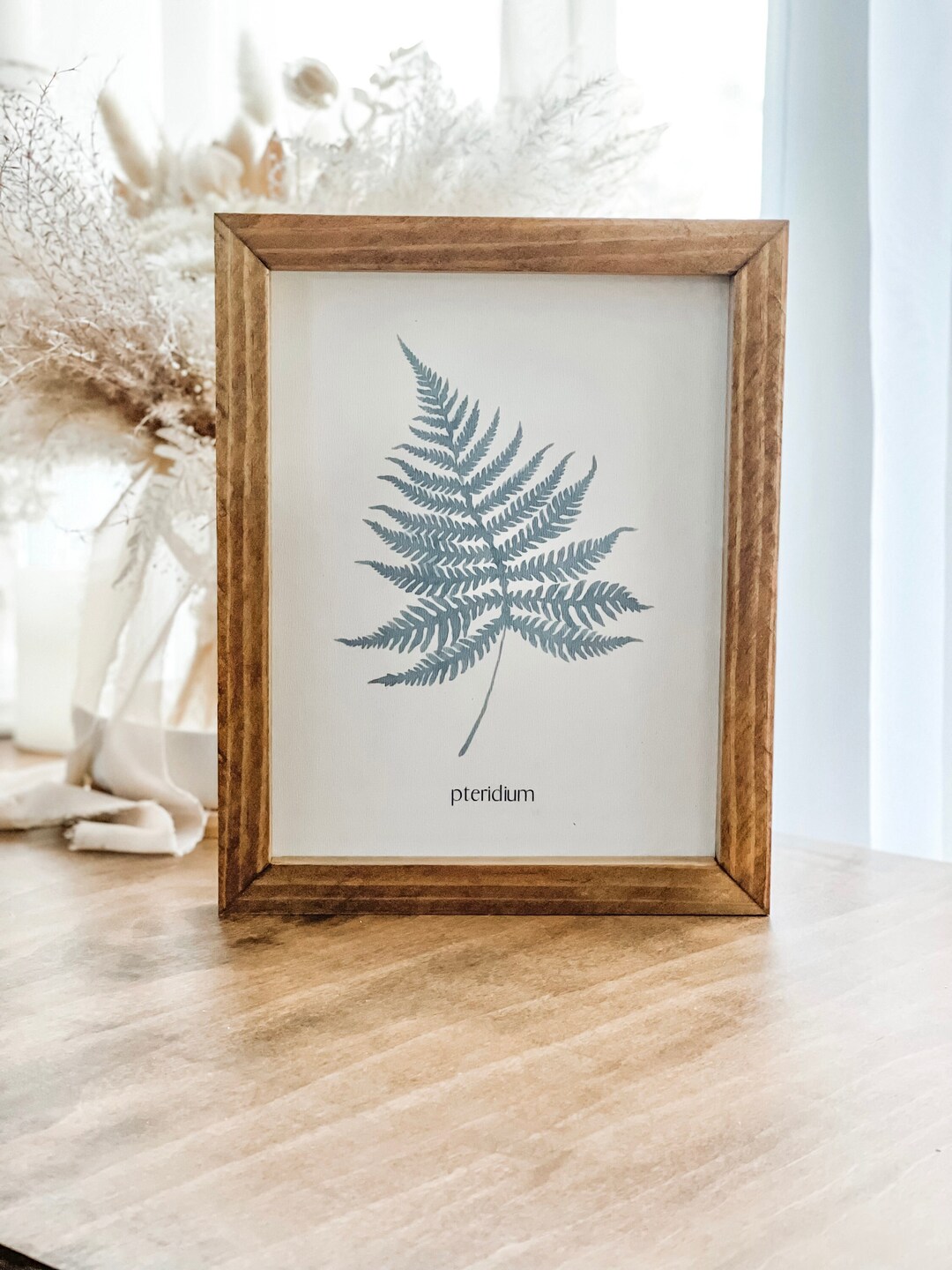 Fern Sign, Spring Sign, Plant Sign, Scientific Plant Name Decor, Garden ...