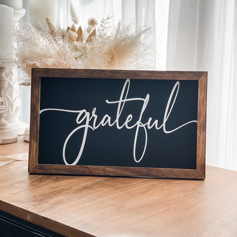 Grateful Sign - Etsy