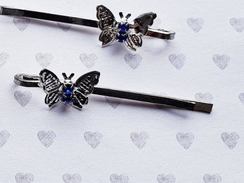 90's Butterfly Clip Moving Trembling Wings Spring - Etsy