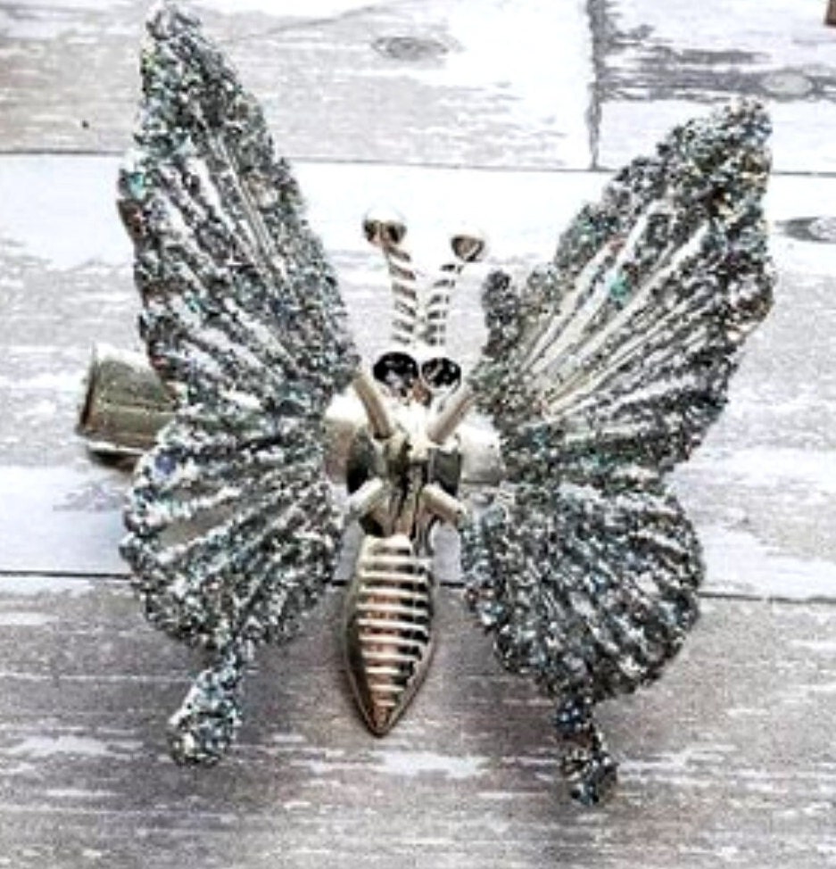 90's Butterfly Clip Moving Trembling Wings Spring - Etsy
