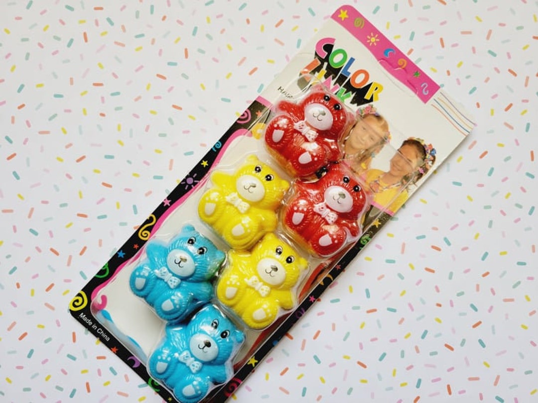 Teddy Bear Hair Bobbles Large Bear Double Ended Hair Elastics , Animal ...