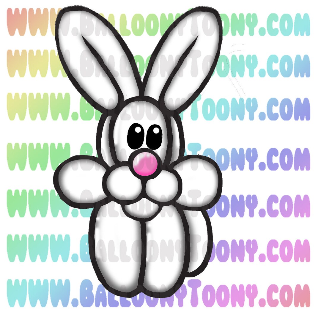 Bunny Balloon Animal 2 Image BUNDLE - Balloon Menu - Inspired by Juan ...