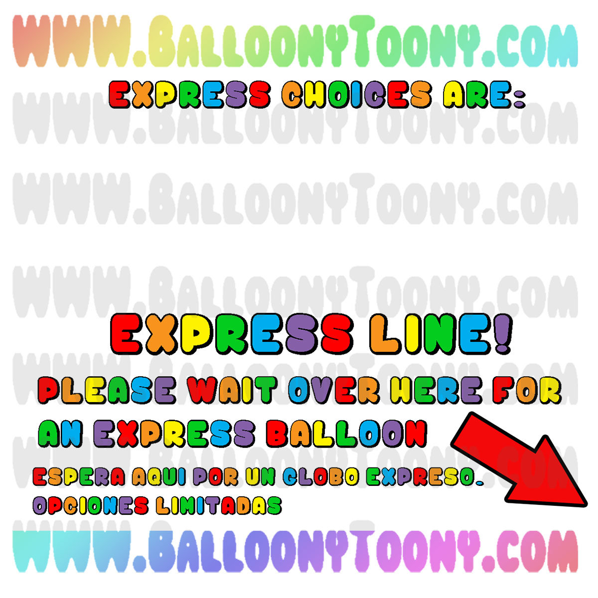 EXPRESS LINE SIGN - Bilingual English and Spanish - to Use During Line ...