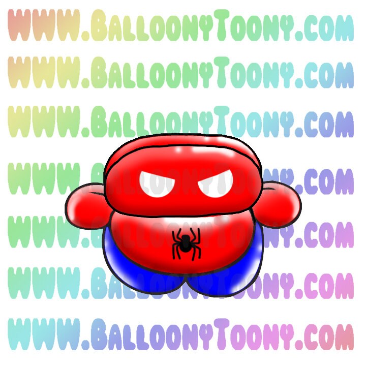 Chibi Super Hero Balloon Animal 8 Images BUNDLE - Balloon Menu Clipart ...
