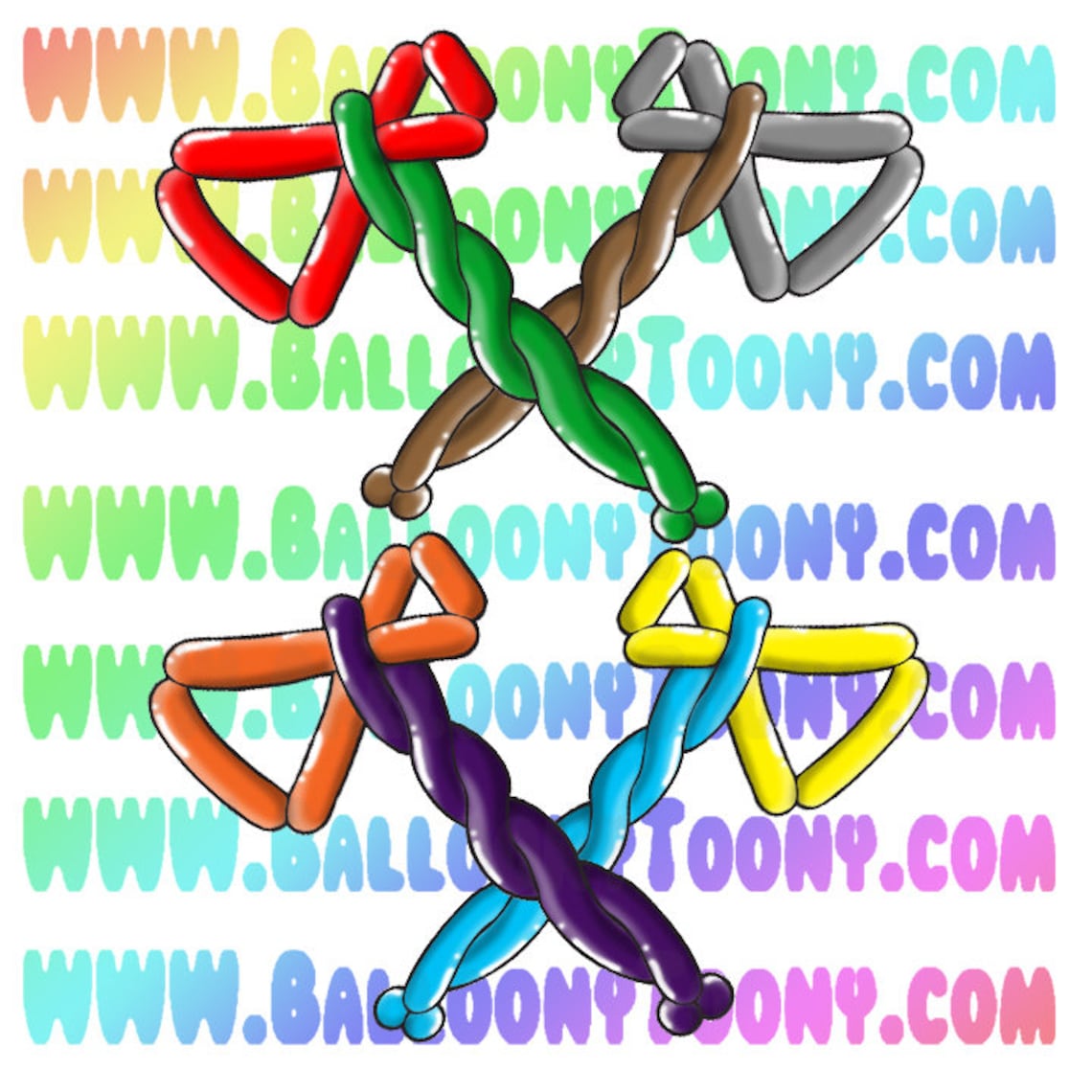 Battle Axe Balloon Animal 10 Image BUNDLE- Balloon Menu Clipart ...