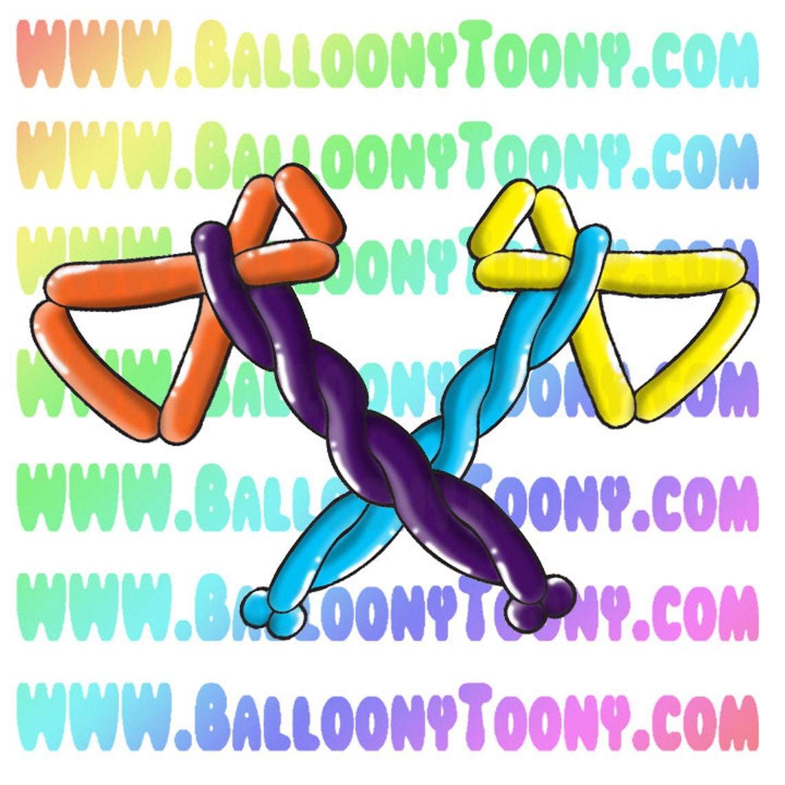 Battle Axe Balloon Animal 10 Image BUNDLE Balloon Menu | Etsy