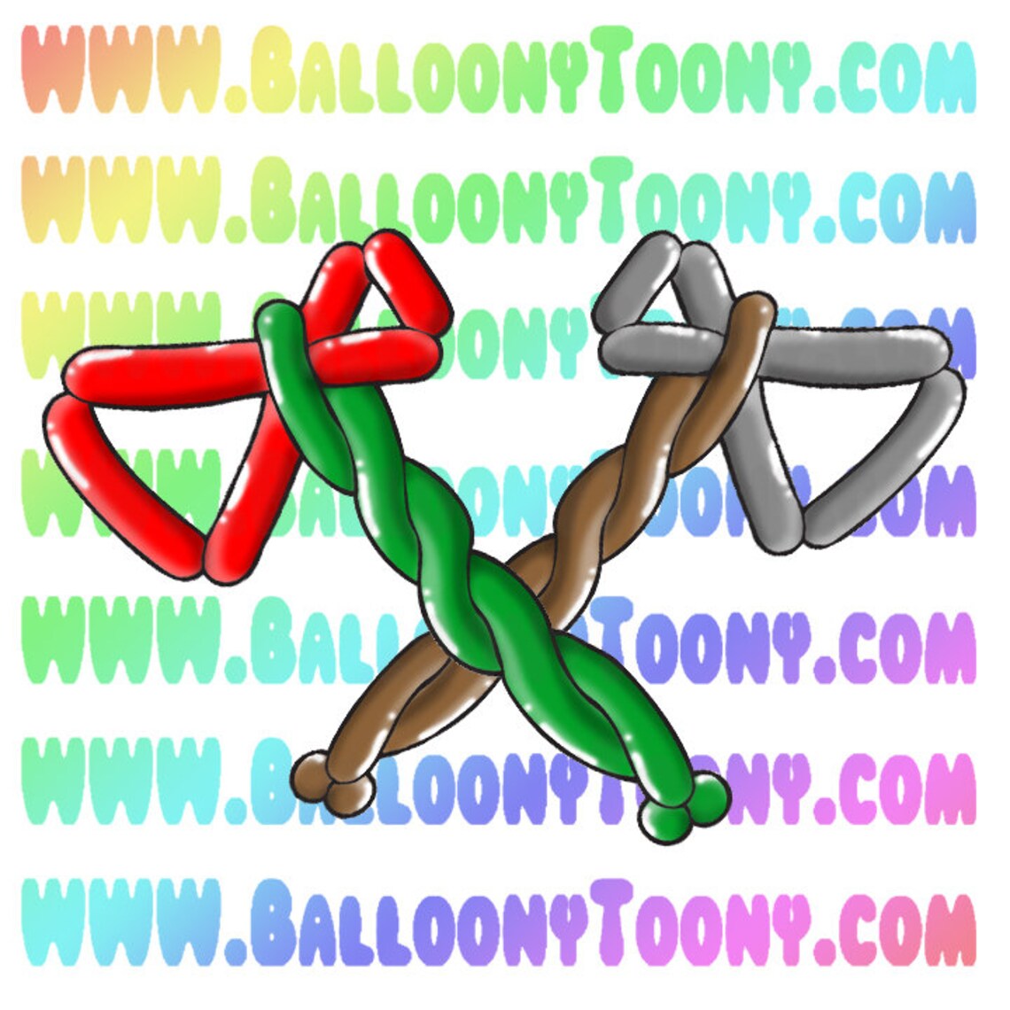 Battle Axe Balloon Animal 10 Image BUNDLE- Balloon Menu Clipart ...