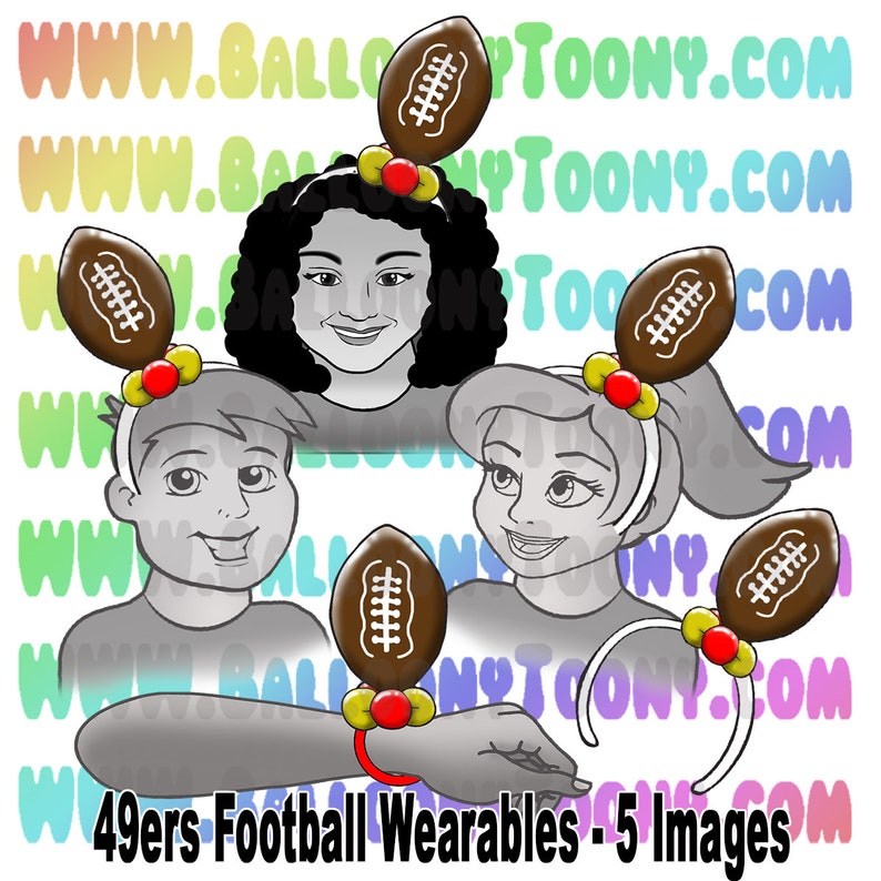 Super Bowl Football Wands and Wearables Balloon Animal 20 Image BUNDLE ...