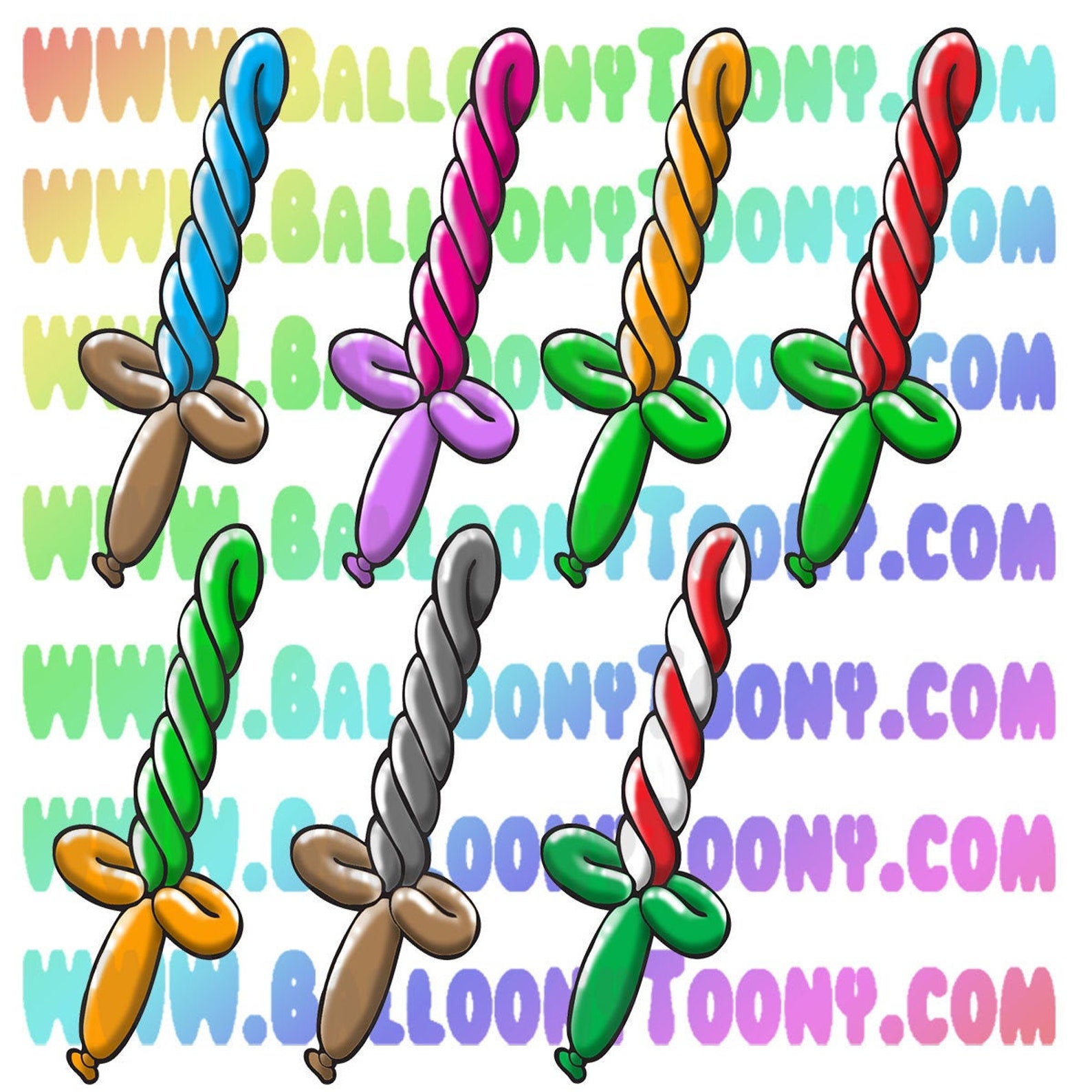 Minecraft Sword Balloon Animal 8 Image BUNDLE - Balloon Menu Clipart ...