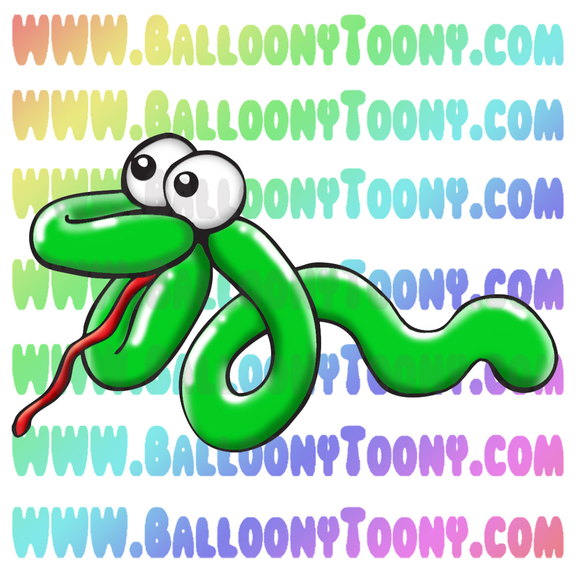 Simple Snake Balloon Animal Image - Balloon Menu Clipart - Balloon ...