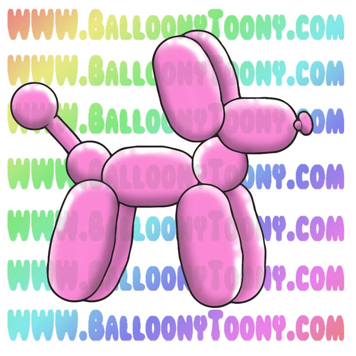 Basic Dog 2 Versions Balloon Animal 21 Images BUNDLE | Etsy