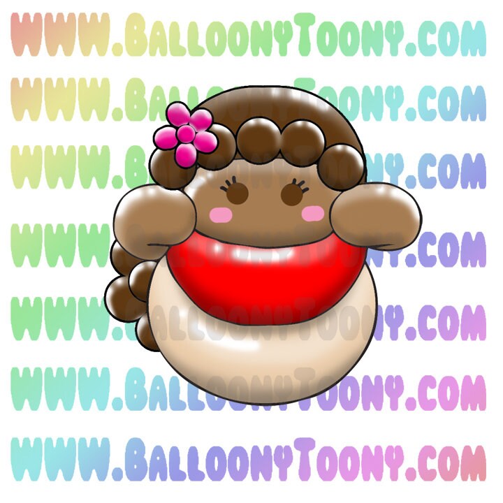 Chibi Princess Balloon Animal 17 Images BUNDLE Balloon Menu - Etsy