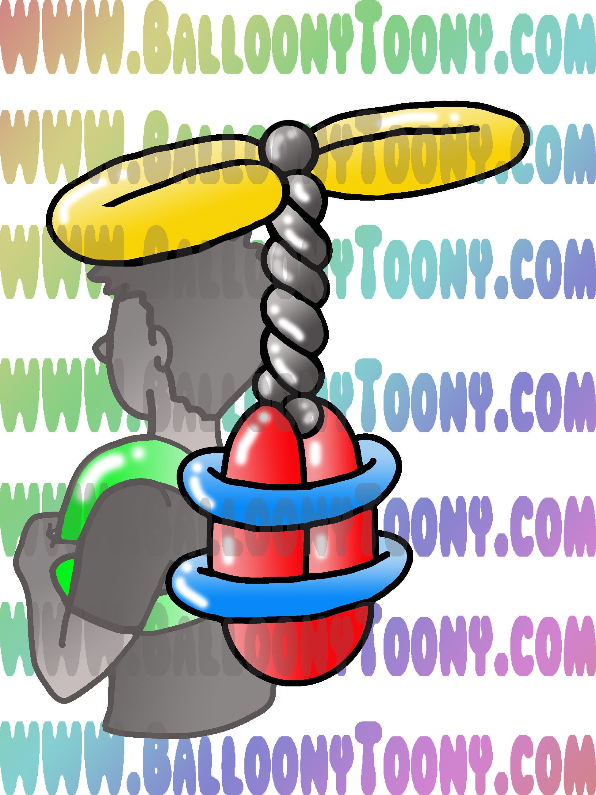Backpack Balloon Animal 5 Images Bundle - Balloon Menu Clipart - Etsy